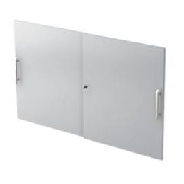 Hammerbacher Türen Matrix mit Aufbau Lichtgrau 1.200 x 748 mm 2 Stück