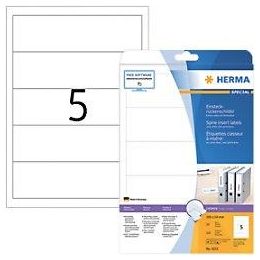 Herma SPECIAL 5032 Ordneretiketten DIN A4 54 x 190 mm Weiß 25 Blatt à 5 Etiketten