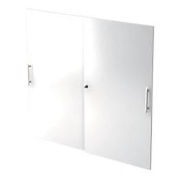 Hammerbacher Türen Matrix mit Aufbau Silber 1.200 x 1.100 mm 2 Stück