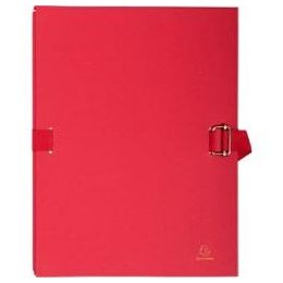 Exacompta Ordnungsmappe 223275E DIN A4 Rot Pressspankarton 24 x 32 cm 10 Stück