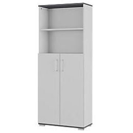 Germania Aktenschrank GW-Profi 2.0 4249-588 Grau 800 mm (B) x 400 mm (T) x 2000 mm (H)