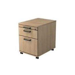 Hammerbacher Rollcontainer 2 Schübe abschließbar 428 x 580 x 590 mm Eiche