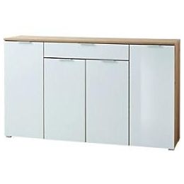 Germania GW-TELDE Sideboard Melamin 1.780 x 400 x 1.050 mm Eiche Beige, Weiß