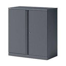 Bisley Flügeltürenschrank 1 Fachboden Essentials Anthrazit 914 x 470 x 1.000 mm