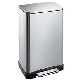 EKO Edelstahl Treteimer 30 L 36 (B) x 32 (T) x 62,6 (H) cm Silber