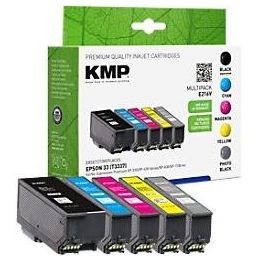 KMP Kompatibel Epson 33 Tintenpatrone C13T33374011 Schwarz, Fotoschwarz, Cyan, Magenta, Gelb