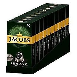 Jacobs Espresso 12 Ristretto Kaffeekapseln 10 Stück à 5.2 g