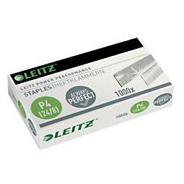 Leitz Power Performance P4 Heftklammern 24/8 55710000 Verzinkter Stahl Silber 1000 Heftklammern