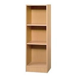 Hammerbacher Melaminharzbeschichtete Spanplatte Regal 2 Fachböden 406 x 400 x 1.270 mm Braun Buche