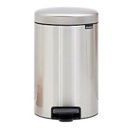 Brabantia Edelstahl Treteimer 12 L 25,1 (B) x 33,8 (T) x 41,1 (H) cm Silber