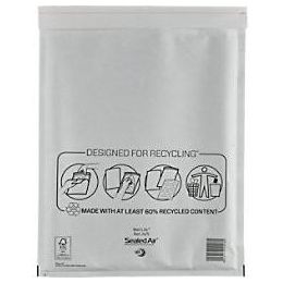 Mail Lite Luftpolster-Luftpolster-Versandtaschen H/5 Weiß Ohne Fenster 270 (B) x 360 (H) mm Abziehstreifen 79 g/m2 50 Stück