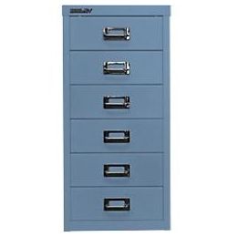 Bisley Schubladenschrank Multidrawer 6 Schübe Blau 279 x 380 x 590 mm