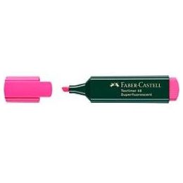 Faber-Castell Superfluorescent Textliner 48 Textmarker Pink Mittel Keilspitze 1 - 5 mm Nachfüllbar