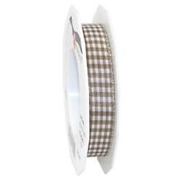 PRÄSENT PRAESENT Motivband 6191520-104 Taupe, Weiß 15 mm x 20 m 2 Stück