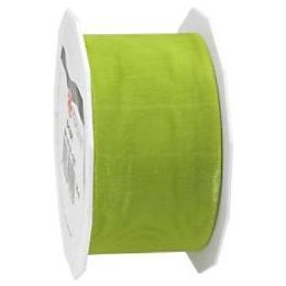 PRÄSENT PRAESENT Organza 6014025-027 Limette 40 mm x 25 m 3 Stück