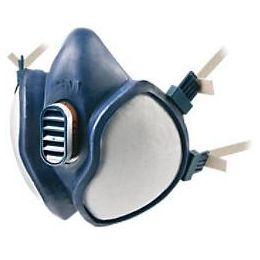 3M Mundschutzmaske Einwegmasken 4-Punkt-Kopfbebändung FFA1P2RD 10 Stück