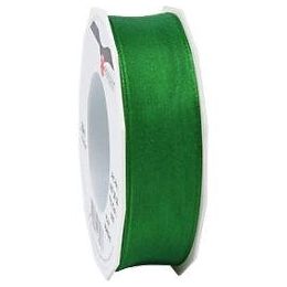 PRÄSENT PRAESENT Organza 6072525-607 Golfgrün 25 mm x 25 m 2 Stück