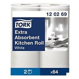 Tork Premium Küchenrolle 2-lagig 2 Rollen à 64 Blatt