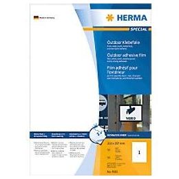 Herma Wetterfeste Etiketten 9501 Mattes Weiß Rechteckig 50 Etiketten pro Packung