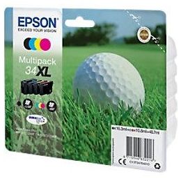 Epson 34XL Original Tintenpatrone C13T34764010 Schwarz, Cyan, Magenta, Gelb Multipack 4 Stück