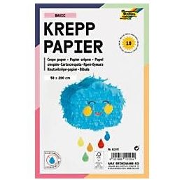 Folia Krepppapier Farbig sortiert 32 g/m2 10 Rollen