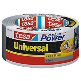 Tesa Verpackungsklebeband extra Power Universal Silber 48 mm (B) x 25 m (L) PE (Polyethylen)