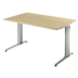 Hammerbacher Matrix Schreibtisch Rechteckig Ahorn C-Fuß 1.200 (B) x 800 (T) x 720 (H) mm Melaminharzbeschichtete Spanplatte