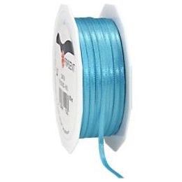 PRÄSENT PRAESENT Doppelsatin 7180350-612 Aquamarin 3 mm x 50 m 2 Stück