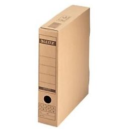 Leitz Premium Archivschachtel 6084 Mit Klappdeckel 600 Blatt A4 Naturbraun Karton 7 x 27 x 32,5 cm