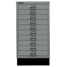 Bisley Schubladenschrank 10 Schübe Silber 349 x 432 x 670 mm