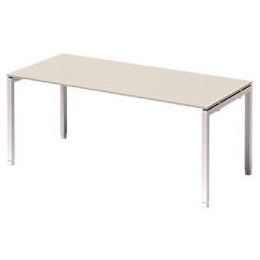 Bisley Schreibtisch Cito Grau, Weiß, Verkehrsweiß 1.800 x 1.200 x 850 mm