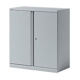 Bisley Flügeltürenschrank 1 Fachboden Essentials Lichtgrau 914 x 470 x 1.000 mm