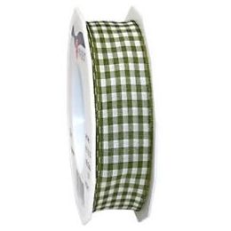 PRÄSENT PRAESENT Motivband 6192520-621 Olive, Créme 25 mm x 20 m 2 Stück