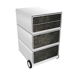 PAPERFLOW Rollcontainer easyBox 4 horizontale Schubladen 642x390x436mm PERSO VULNUS