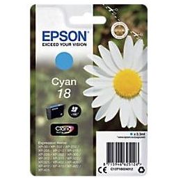 Epson 18 Original Tintenpatrone C13T18024012 Cyan