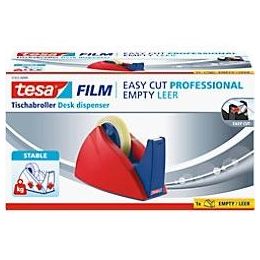 Tesa Klebebandabroller Tesafilm Easy Cut Professional Blau, Rot 25 mm (B) x 66 m (L) PS (Polystyrol)