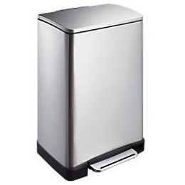 EKO Edelstahl Treteimer 40 L 40,3 (B) x 34,5 (T) x 65 (H) cm Silber