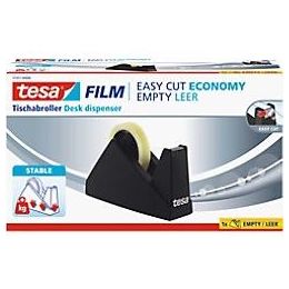 Tesa Klebebandabroller Tesafilm Easy Cut Economy Heavy-Weight Schwarz 25 mm (B) x 66 m (L) Kunststoff
