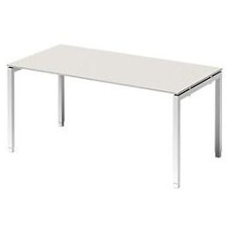 Bisley Schreibtisch Cito Grau, Weiß, Verkehrsweiß 1.600 x 800 x 850 mm