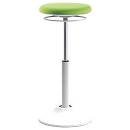 Euroseats Sitz-Steh-Hocker Mango Stoff Weiß, Grün