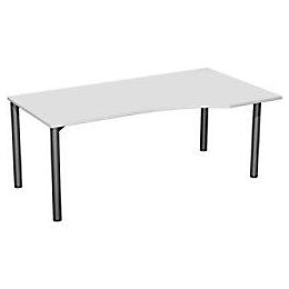 Speed Office Schreibtisch Freiform Hellgrau 1.800 (B) x 1.000 (T) x 720 (H) mm MFC (Melaminbeschichtete Spanplatte)
