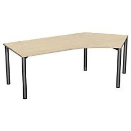 Speed Office Schreibtisch Freiform Ahorn 2.166 (B) x 1.130 (T) x 720 (H) mm MFC (Melaminbeschichtete Spanplatte)