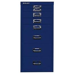 Bisley Schubladenschrank 8 Schübe Oxfordblau 279 x 380 x 590 mm