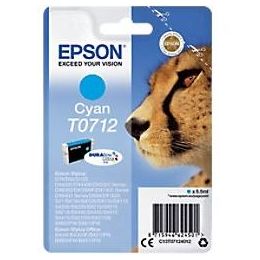 Epson T0712 Original Tintenpatrone C13T07124012 Cyan