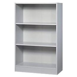Hammerbacher Melaminharzbeschichtete Spanplatte Regal 2 Fachböden 800 x 400 x 1.270 mm Grau