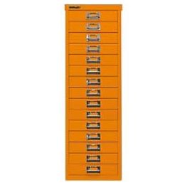 Bisley Schubladenschrank 15 Schübe Orange 279 x 380 x 860 mm