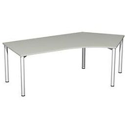 Speed Office Schreibtisch Freiform Hellgrau 2.166 (B) x 1.130 (T) x 720 (H) mm MFC (Melaminbeschichtete Spanplatte)