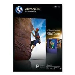 HP Inkjet Advanced Fotopapier Glänzend DIN A4 250 g/m2 Weiß 25 Blatt