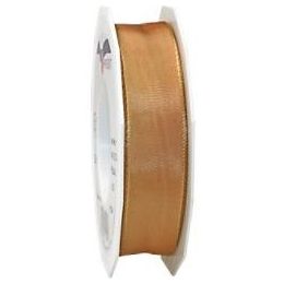 PRÄSENT PRAESENT Seidenband 4642525-423 Sandstein 25 mm x 25 m 2 Stück