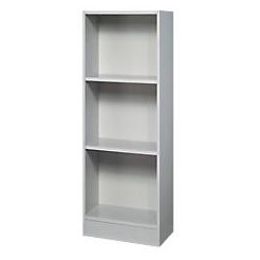 Hammerbacher Melaminharzbeschichtete Spanplatte Regal 2 Fachböden 406 x 400 x 1.270 mm Grau